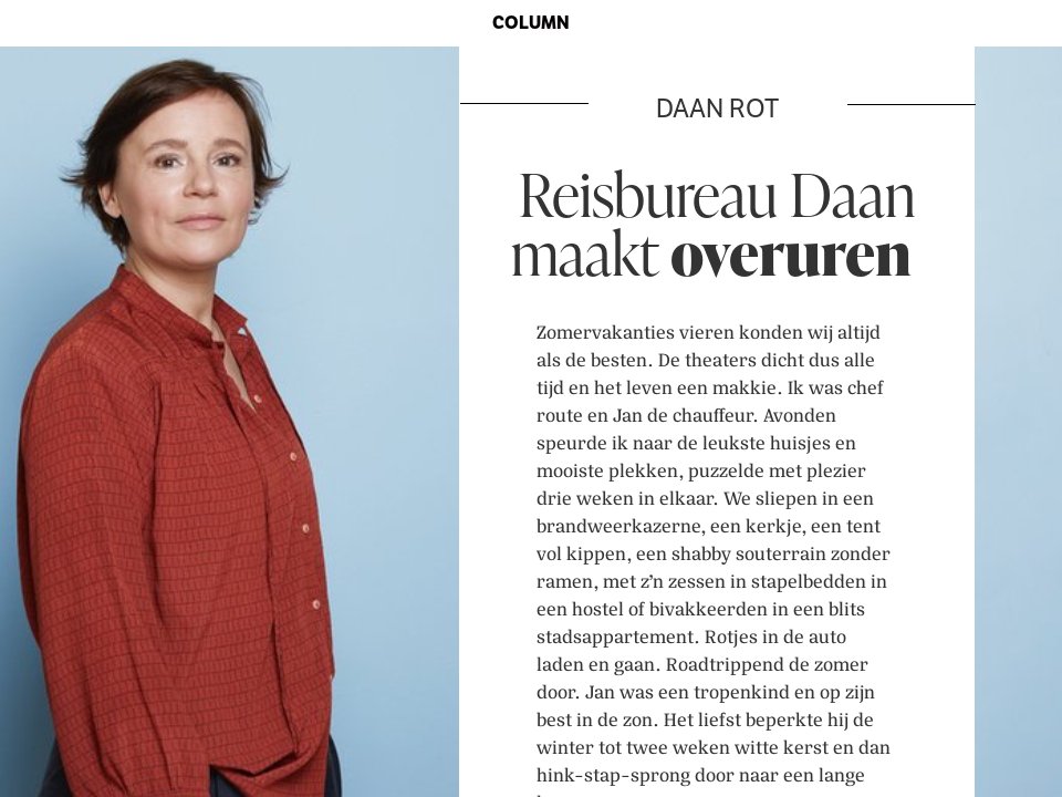 Column Daan - Zomereditie
